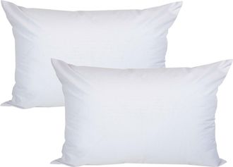 JACK 2er Set 40x60cm Outdoor Kissenhülle Kissenbezug Wasserfest Sitzkissen Lounge Kissen Garten Stuhl Lotus Effekt, Farbe:Weiß