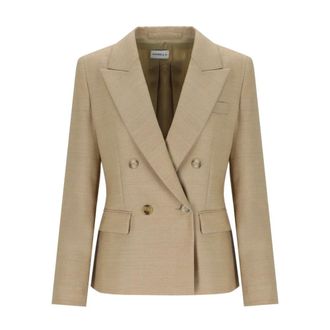 Marella Blazer Doppiopetto Giraffa - Femme - Vestes - Beige - Taille: 36 FR