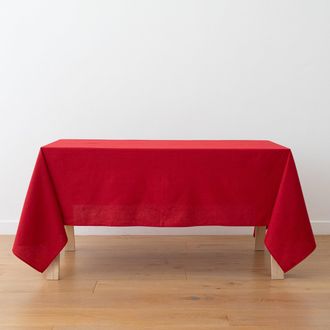 LinenMe Tischdecke 53% Leinen 47% Baumwolle - Rechteckige Stofftischdecke 156 x 305 cm - Waschbar & B&uuml;gelfrei - Ideal f&uuml;r Esstisch, K&uuml;che, Wohnzimmer - Hochwe