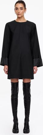 Arket Lang&auml;rmliges Minikleid -Schwarz