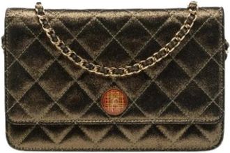 Chanel Portefeuille sur cha&icirc;ne Pre-owned - Femme - Pre-owned - Brun - Taille: ONE Size