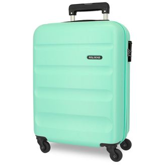 Roll Road Flex Kabinenkoffer Gr&uuml;n 38x55x20 cms Hartschalen ABS Kombinationsschloss 35L 2,5Kgs 4 R&auml;der Handgep&auml;ck