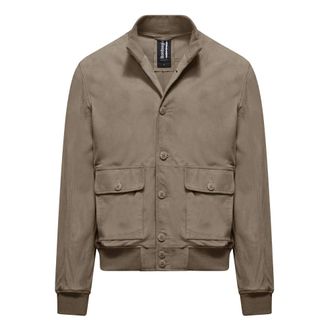 Bomboogie Homme, Vestes, Gris, Taille: L Walt Suede Bomber Jacket
