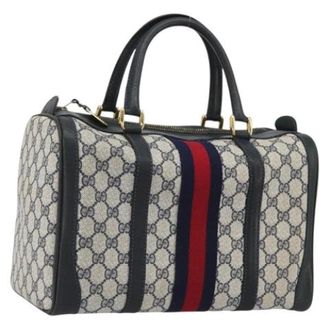 Gucci Pre-owned Vintage Boston Bag - - Pre-owned - Damen - Blau - ONE SIZE