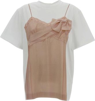 Simone Rocha Femme, Tops, Blanc, Taille: 38 FR T-Chemises