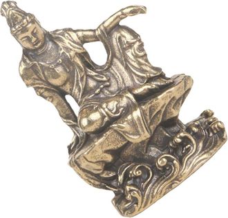 Milisten Antike Kleine Avalokitesvara Messing Figur Dekorative Buddha Statue Für Wohnzimmer Schlafzimmer Büro Tischdeko Langlebig Sicher Vielseitig Einsetzbar