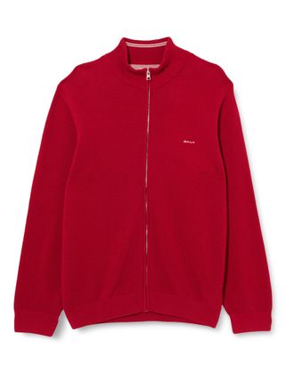 GANT Cotton Pique Zip Cardigan