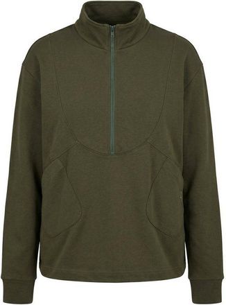 Ulla Popken Sweatshirt Sweatshirt Tunnelzug Stehkragen Langarm