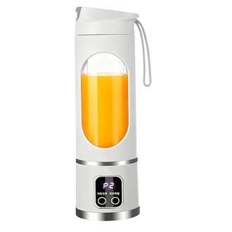 Generic M&eacute;langeur de jus portable de 450 ml sans fil avec &eacute;cran LED | Pour la maison, la cuisine, lappartement, le dortoir, l&eacute;cole, les voyages, les vacances,