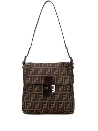 Fendi sac porté épaule en toile Zucca (2010-2024) - Marron