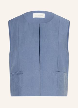 Moss Copenhagen Msch Copenhagen Weste Mschfrode blau