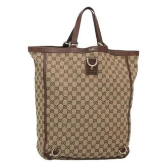 Gucci Pre-owned Toile sacs-gucci - Femme - Pre-owned - Beige - Taille: ONE Size