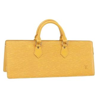 Louis Vuitton Sac &agrave; main vintage en cuir Pre-owned - Femme - Pre-owned - Jaune - Taille: ONE Size