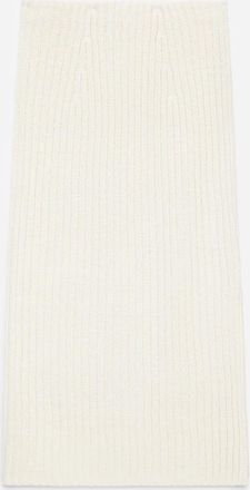 Arket Rippstrickrock Aus Wolle -Weiß