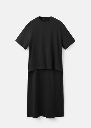 Mango Longshirt aus Baumwolle schwarz - Damen - S - MANGO