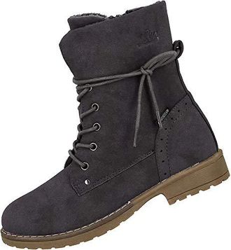 Lico Femme Linea botines, Gris Anthrazit Anthrazit, 35 EU