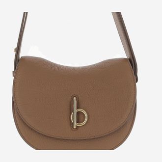 Burberry Womens Small Rocking Horse Bag Beige Calfskin Handbags Hand