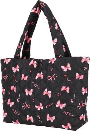 Generic Sac cabas rembourr&eacute; pour femme - Grande capacit&eacute; - Avec poign&eacute;e sup&eacute;rieure - Pour voyage, shopping, utilisation quotidienne, Marron/caf&eacute;/rouge/kaki/no