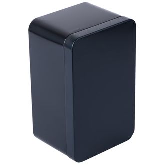 Cabilock Rechteckige Metalldose Schwarz Stabile Blechdose mit Rundem Rand Mini Aufbewahrungsbox f&uuml;r Teebl&auml;tter S&uuml;&szlig;igkeiten und Kleine Haushaltsgegenst&auml;nde Prak