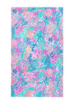 Lilly Pulitzer Übergroßes Pool/Strandtuch, 40 x 70, großes Frottee-Handtuch für Erwachsene, Pracht im Sand