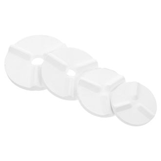 TOPBATHY 4st&uuml;cke Rundform Brennofenmatte Aus Aluminiumoxid F&uuml;r Keramikarbeiten Hitzebest&auml;ndige Antihaftbeschichtung Ersatz-brennofenmatte F&uuml;r T&ouml;pferwaren Optim