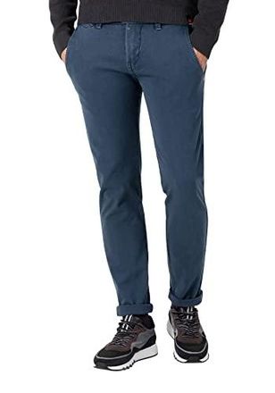 Timezone Pantalon Slim Jannotz pour Homme, Total Eclipse, 36W x 32L