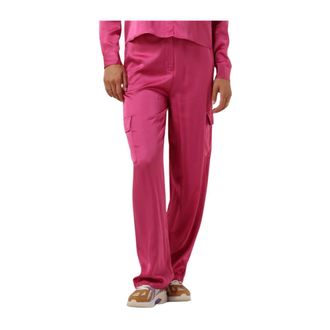 Selected High-Waisted Cargo Hose - - Trousers - Damen - Rosa - L