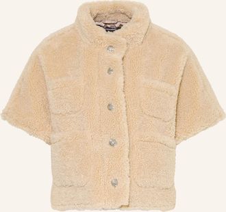 Monari Monari Teddyfell-Jacke beige