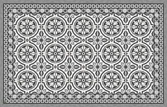 Vilber Vinylteppich, TANGER DU 05 100X155X0.22 cm, Schwarz