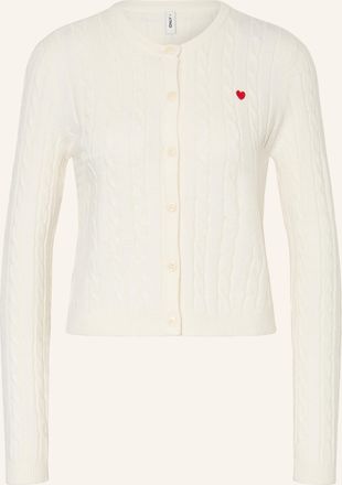 Only Strickjacke weiss