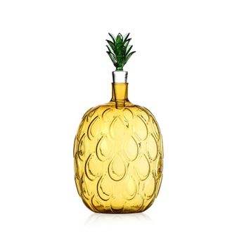 Ichendorf Ananas-Flasche, Kollektion Fruits&Flowers, 110 cl, Borosilikatglas, handgefertigt