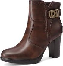 Queen Helena Bottines à talons hauts pour femme X33-105, marron, 40 EU