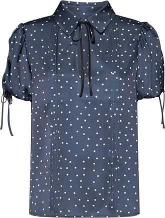 Silvian Heach Femme, Blouses et Chemises, Bleu, Taille: 34 FR Alaxim Blouse