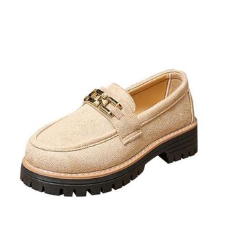 Generic Chaussures &agrave; enfiler pour femme - Large largeur - Style d&eacute;contract&eacute; - Bout rond - Talon bas - &Eacute;l&eacute;gantes - Classiques - Antid&eacute;rapantes - Confortables -
