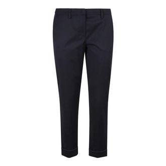 Fabiana Filippi Femme, Pantalons, Noir, Taille: 38 FR Cropped Pantalons