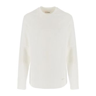 Jil Sander Casual Baumwoll-T-Shirt - - Tops - Herren - Wei&szlig; - XS