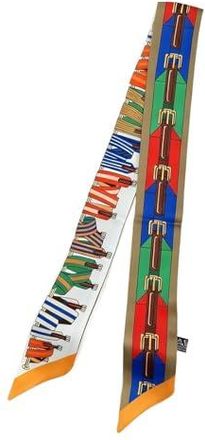 Generico &Eacute;charpe cor&eacute;enne en soie avec cha&icirc;ne, ruban d&eacute;coratif pour sacs et emballages, Color4, 90x5cm