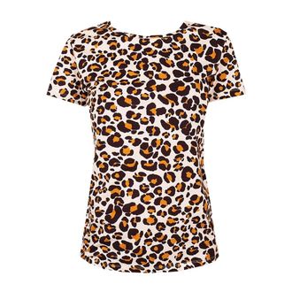 Patrizia Pepe T-Shirt mit Rundhalsausschnitt - - Tops - Damen - Braun - XS
