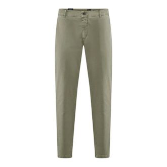 Bomboogie Homme, Pantalons, Vert, Taille: W31 Pantalon Chino en Gabardine de Coton