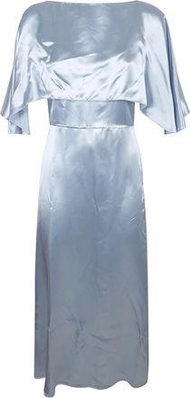 Fabiana Filippi Femme, Robes, Bleu, Taille: 36 FR Cape Dress