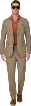 Boggi Milano Homme, Costumes, Beige, Taille: L Costume en pur lin