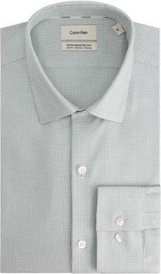 Calvin Klein Chemise droite &agrave; motif en coton m&eacute;lang&eacute;