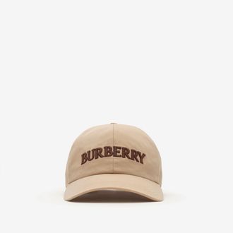 Burberry Casquette de baseball en gabardine &agrave; logo, Size: XS