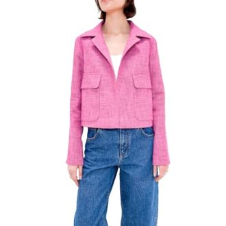 Odeeh Femme, Vestes, Rose, Taille: 42 FR Jacke Odeeh