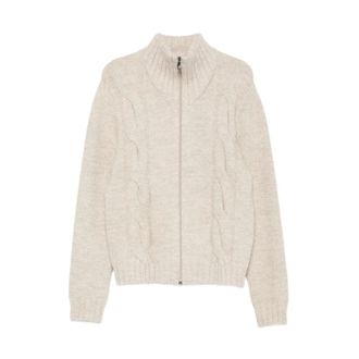 Corneliani Strickjacke mit Rei&szlig;verschluss - - Knitwear - Herren - Beige - L
