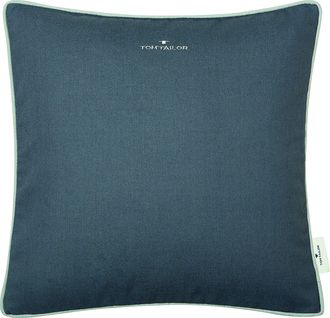 Tom Tailor Deko Kissen Dove Signature - 2er Set Kissenbezug 40x40 anthrazit - Deko Wohnzimmer - ohne F&uuml;llung - Pflegeleichte Kissenh&uuml;lle