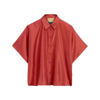 Momoni Damen, Blusen & Hemden, Orange, MGr&ouml;&szlig;e