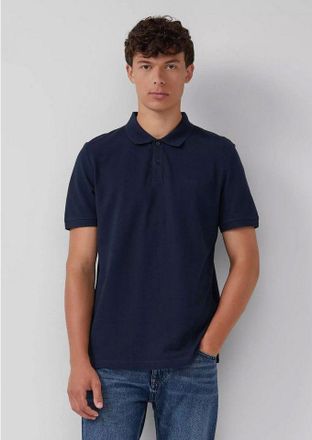s.Oliver Poloshirt Poloshirt Kragen, Knopfleiste, Logo-Stickerei