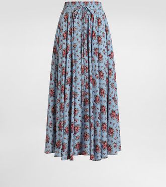 Dolce & Gabbana Small Flower Bouquets-print Circle Skirt - Frau R&ouml;cke Multicolor 42