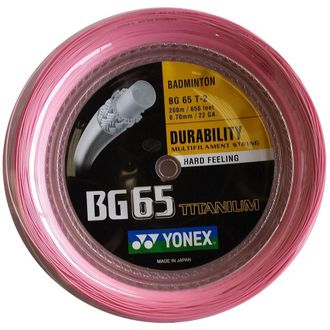 Yonex BG-65 Ti Pink (200 MTS)